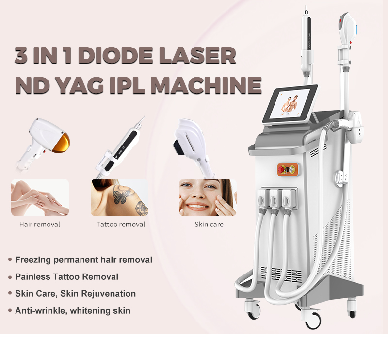 The Ultimate 3-In-1 Diode Laser ND YAG IPL Machine - Buy diode laser ...